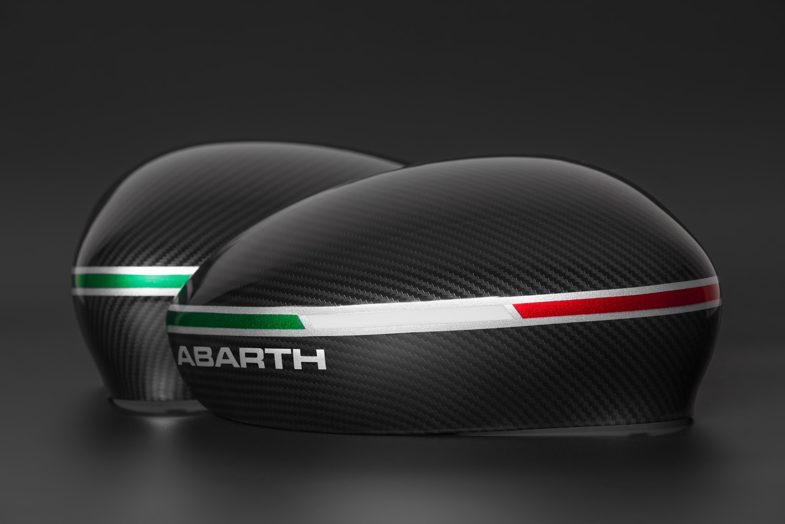 Custom painted abarth mirror caps | BG Custom Store