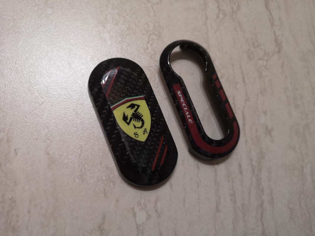 Abarth carbon key cover | BG Custom Store