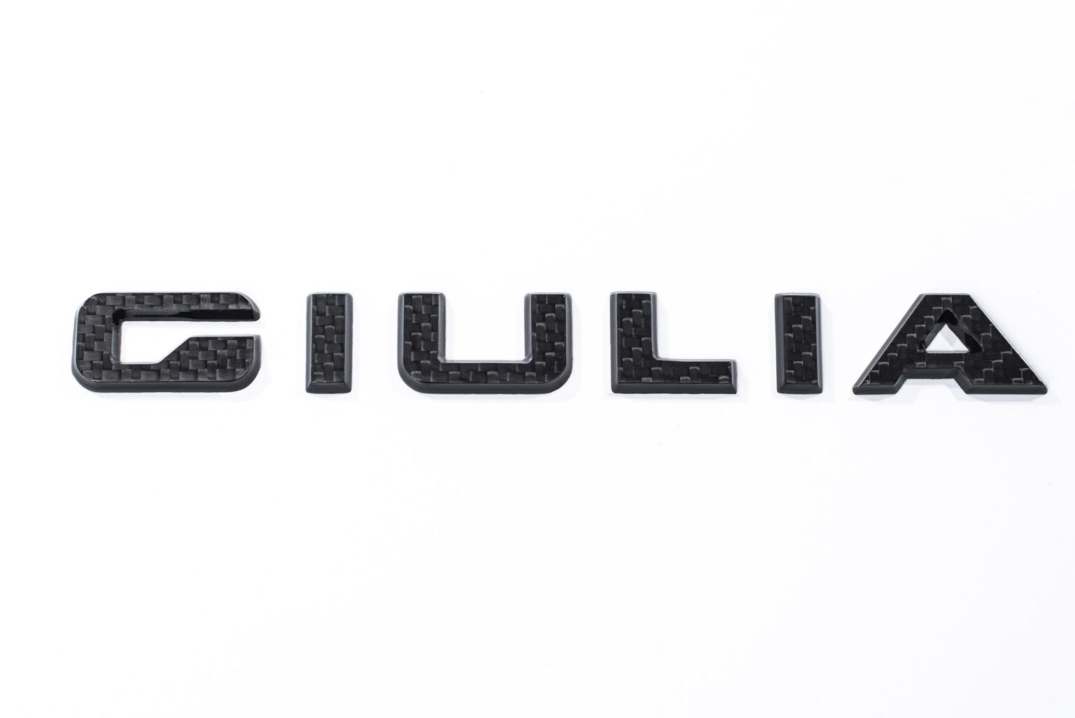 Alfa Romeo Giulia carbon emblem badge | BG Custom Store